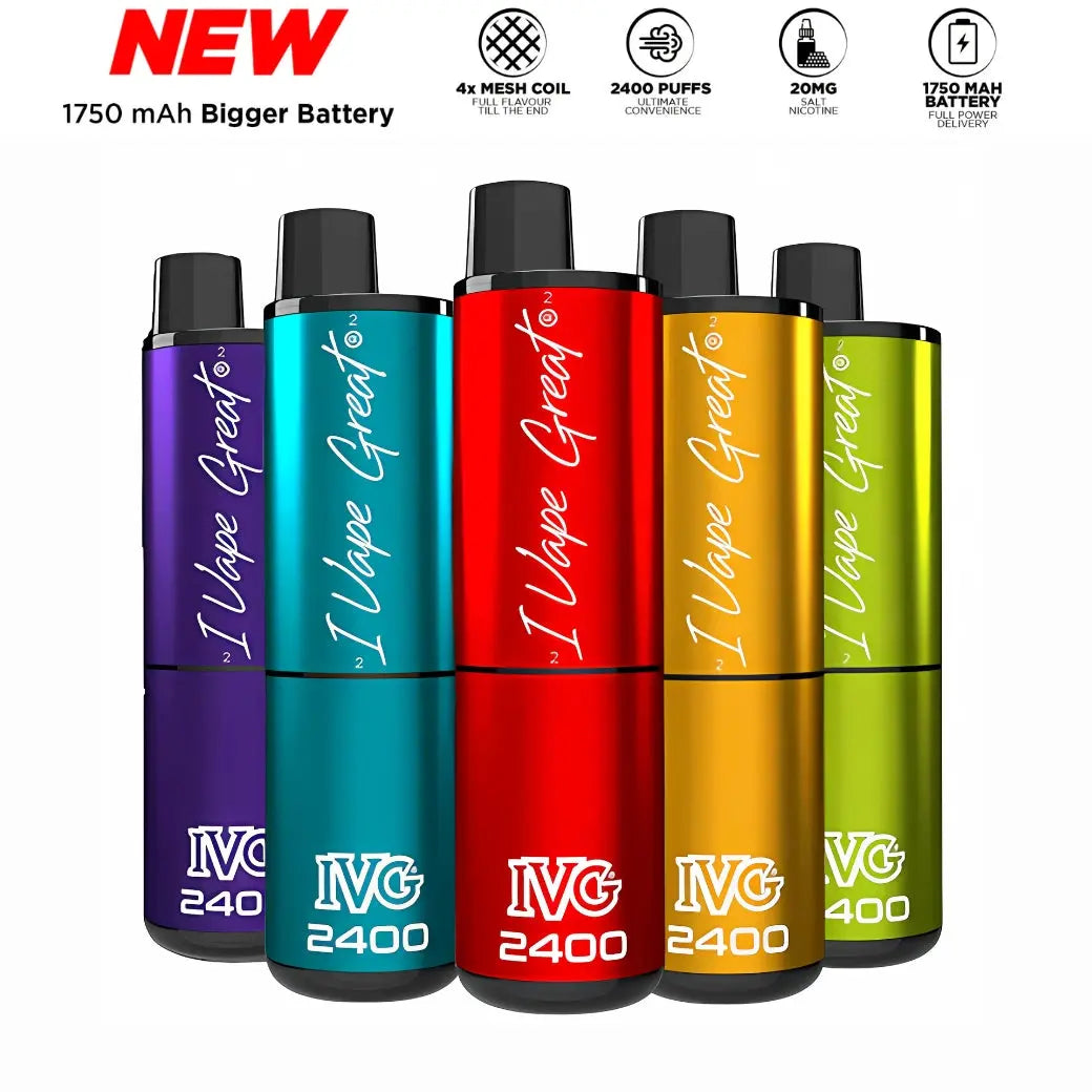 Buy IVG 2400 Rechargeable Vape Kit - 4 in 1 Pod System Online At The ...